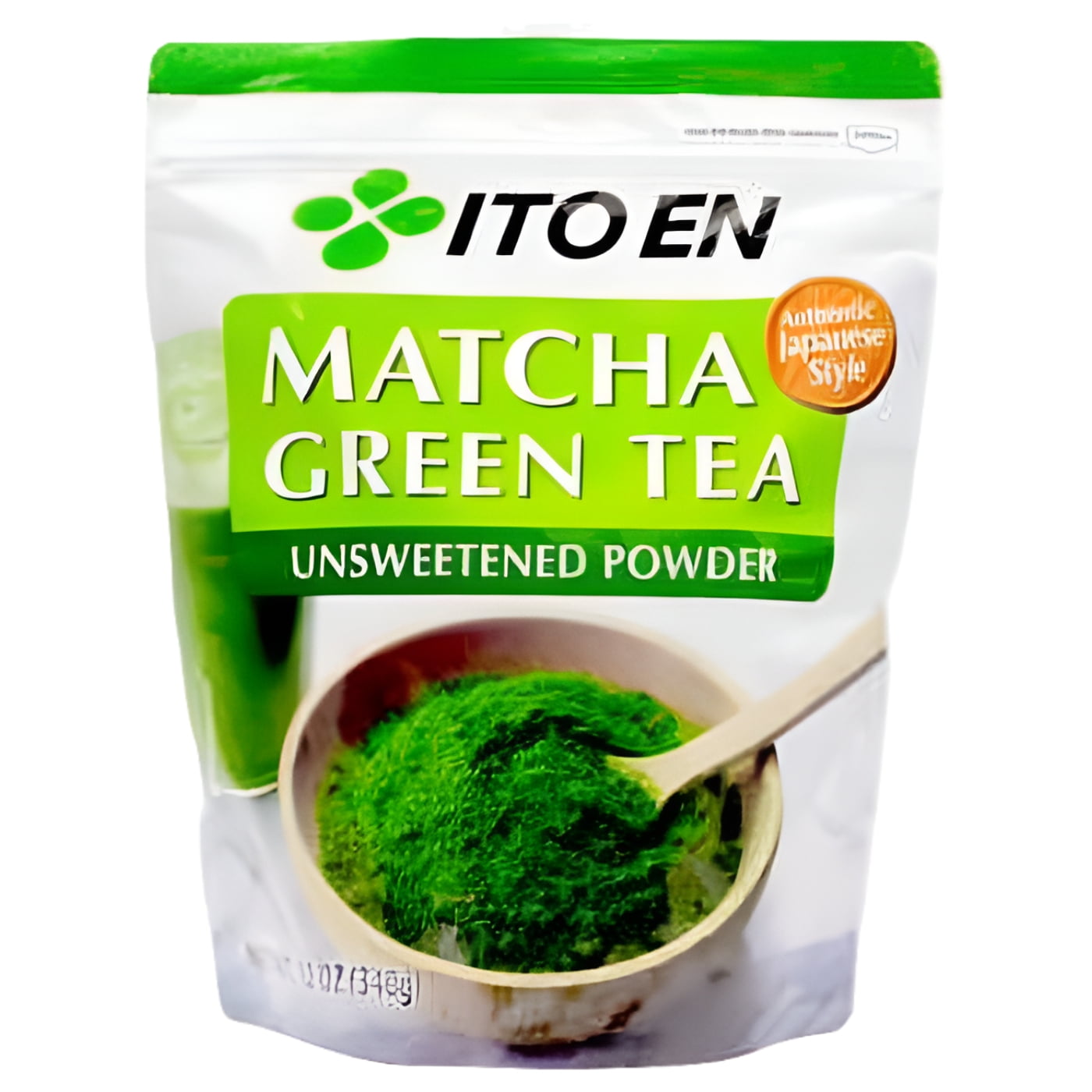 ITO EN Matcha Green Tea Unsweetened Powder, 12 oz Resealable Bag ...