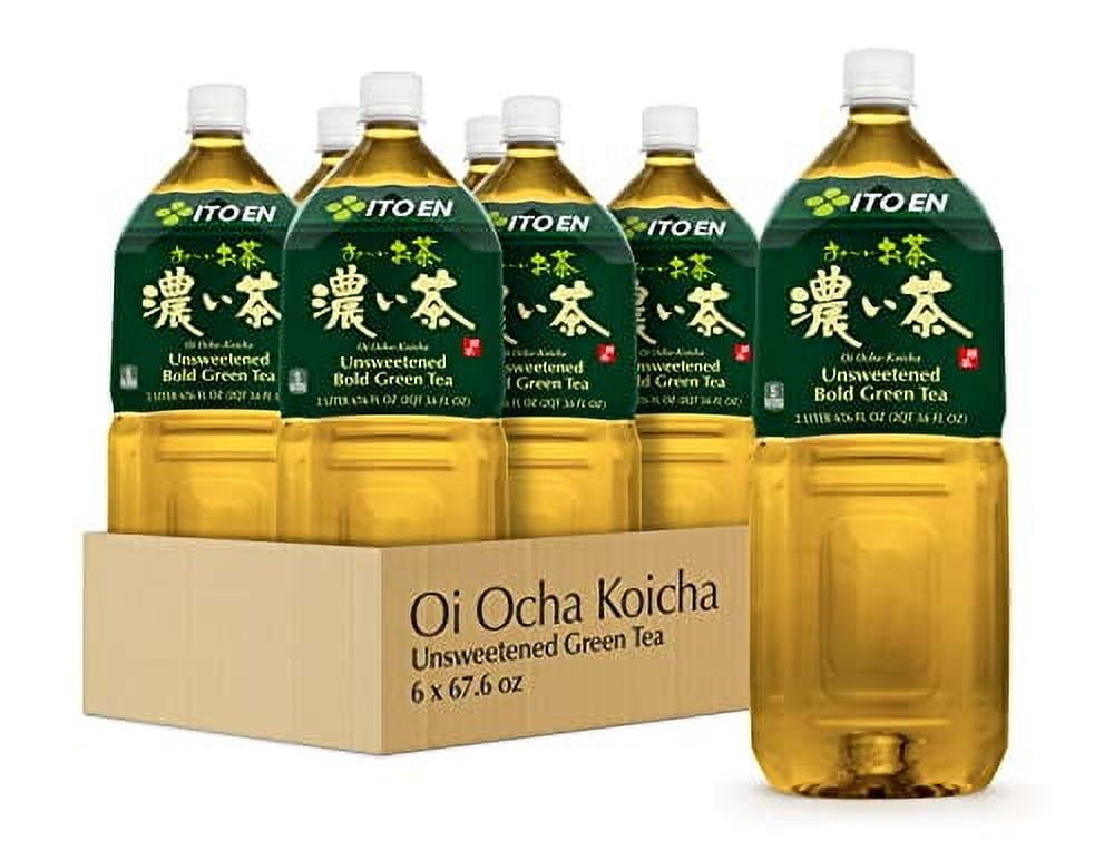 Ito En Oi Ocha Unsweetened Green Tea - Case of 6 - 2 LTR - Walmart.com