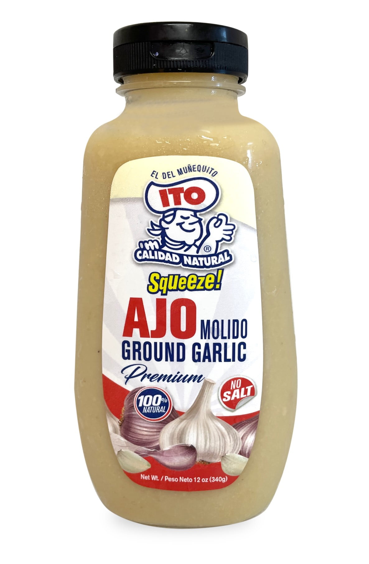 Ito Garlic Squeeze Bottled Spread Ground Garlic, 12oz Individual No ...