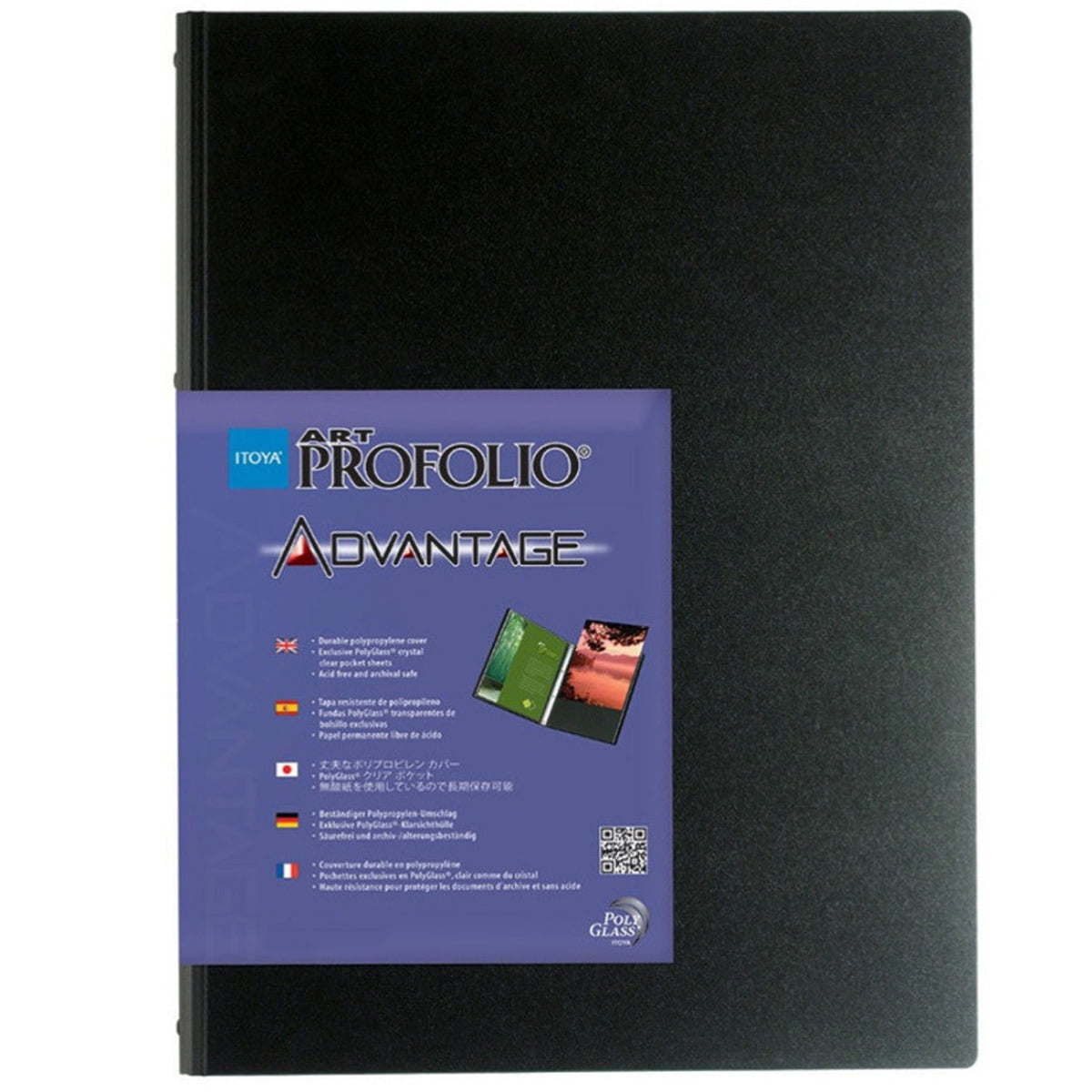 Itoya Art Profolio Advantage, Bound Portfolio with Crystal Clear ...
