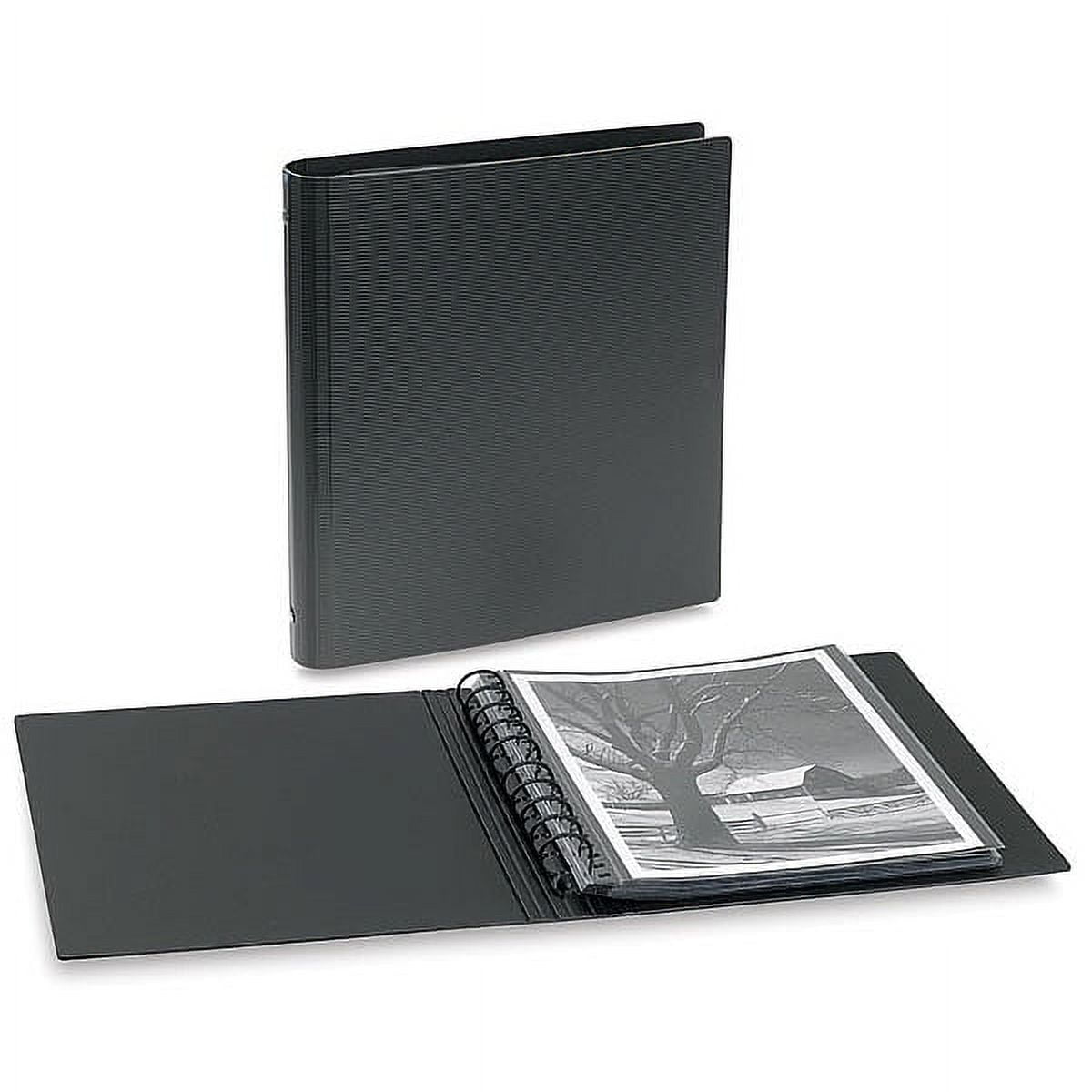 Itoya Art Profolio Multi-Ring Refillable Binder, Black - 11.7" x 16.5 ...