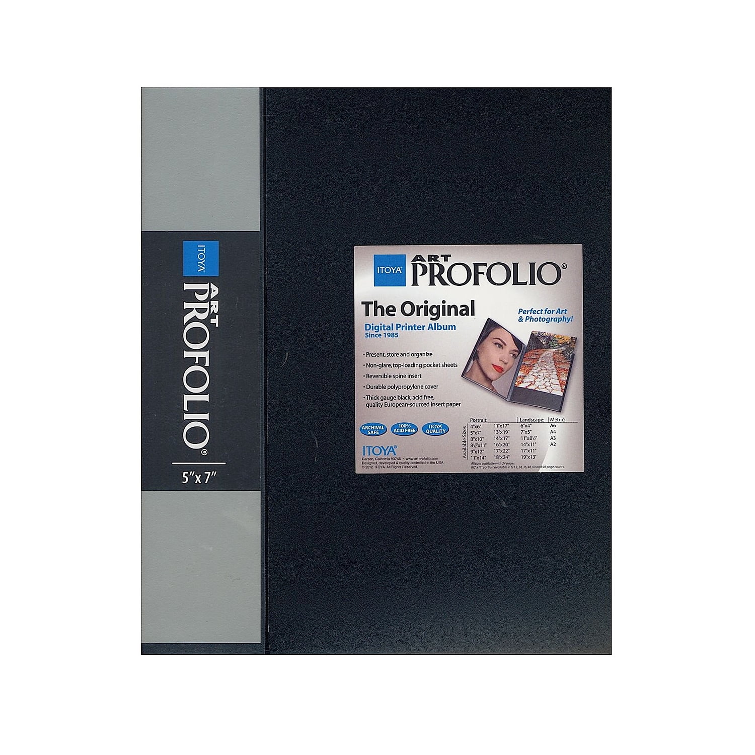 Itoya Art Profolio Storage/Display Book 5 In. X 7 In. 24 [Pack Of 3 ...