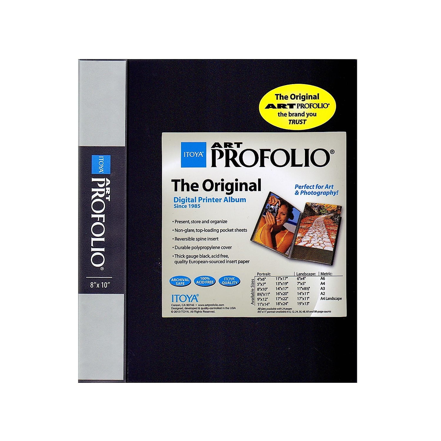 Itoya Art Profolio Storage/Display Book 8 In. X 10 In. 24 [Pack Of 2 ...