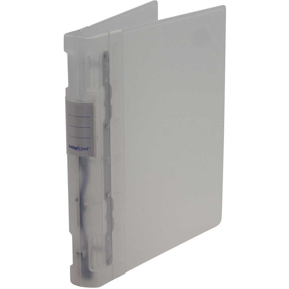 Itoya Keba Frost 3-Ring Binder 8.5x11x1.5", Ergonomic Transparent Spine ...