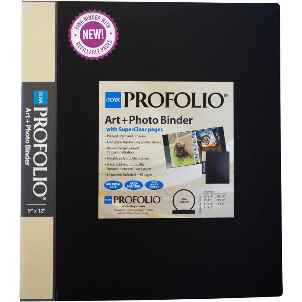 Itoya ProFolio Art + Photo Binder (9"x12") - Walmart.com