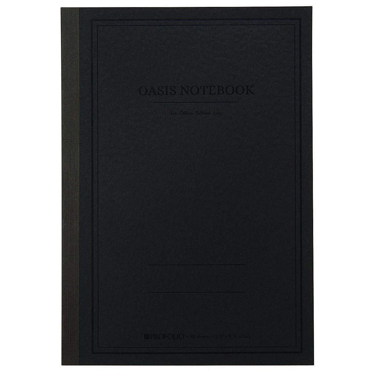 Itoya Medium ProFolio Oasis Notebook, A5 (5.8x8.3"), Charcoal - Walmart.com