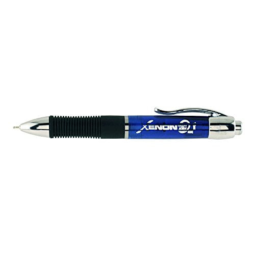 Itoya Xenon Retractable Ballpoint Pen with Comfortable Rubber Grip, 1 ...