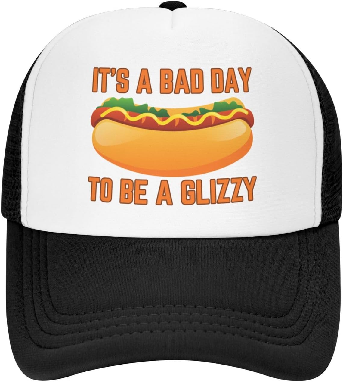 Its A Bad Day to Be A Glizzy Mesh Hat Men Women Hot Dogs Lover Baseball ...