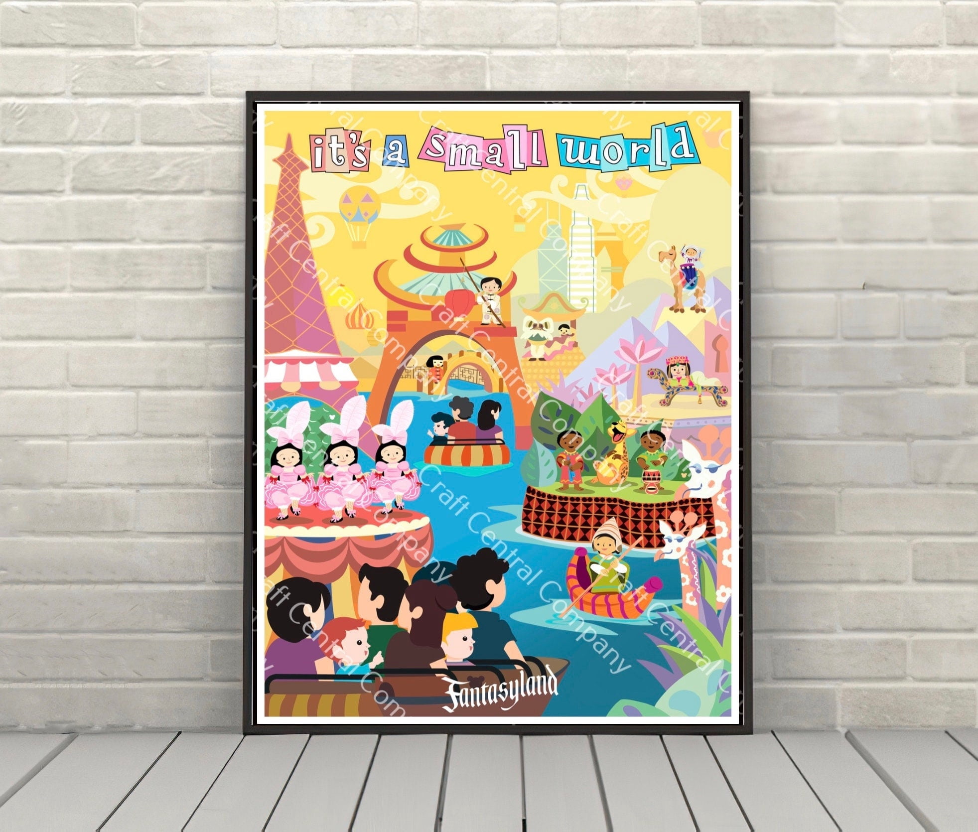 Its A Small World Poster Fantasyland Poster Disney Poster Magic Kingdom ...