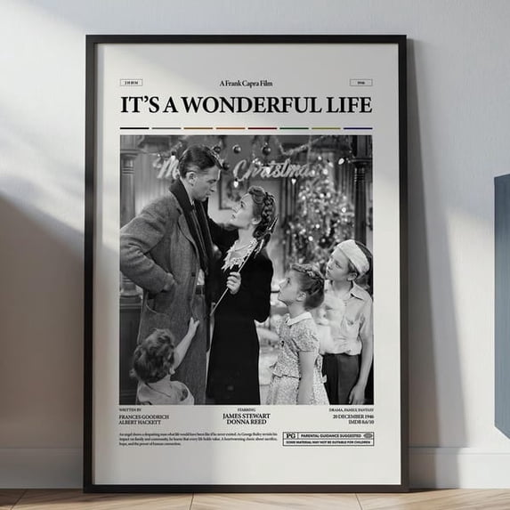 Its A Wonderful Life Poster, James Stewart And Donna Reed Poster ...