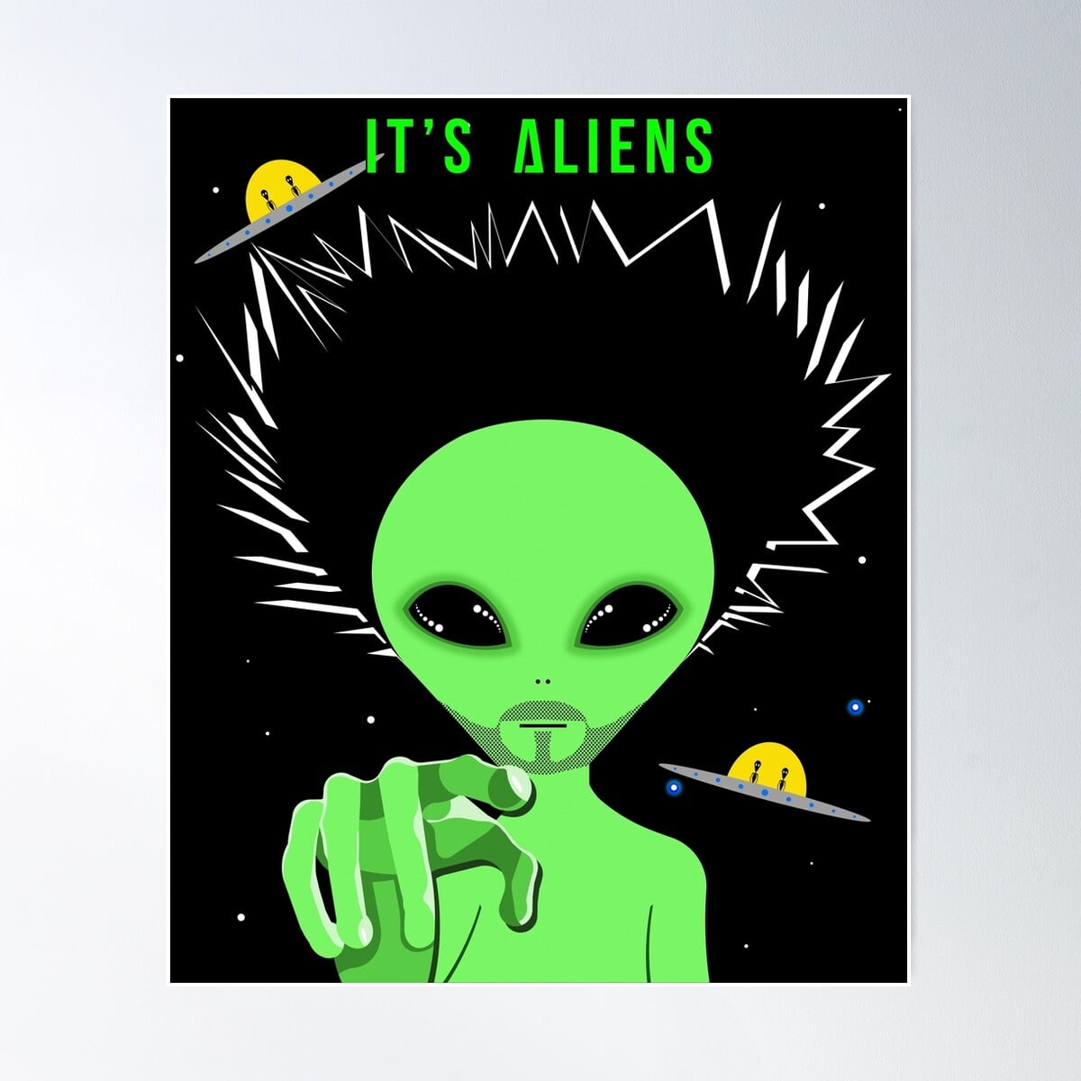 Its Aliens Poster Wall Art, Modern Wall Decor For Living Room Bedroom ...