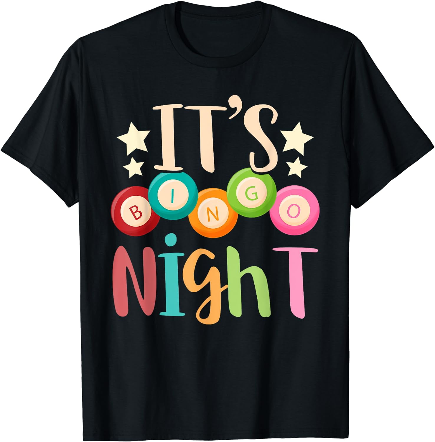 Its Bingo Night Bingo Player Gift Gambling Lottery Bingo T-Shirt ...