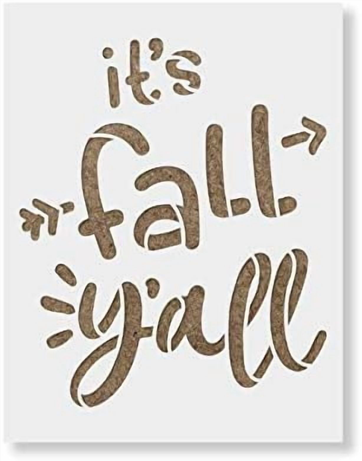 Its Fall Yall Stencil - Cozy Fall Scenes in Art and DIY, Wood Signs ...