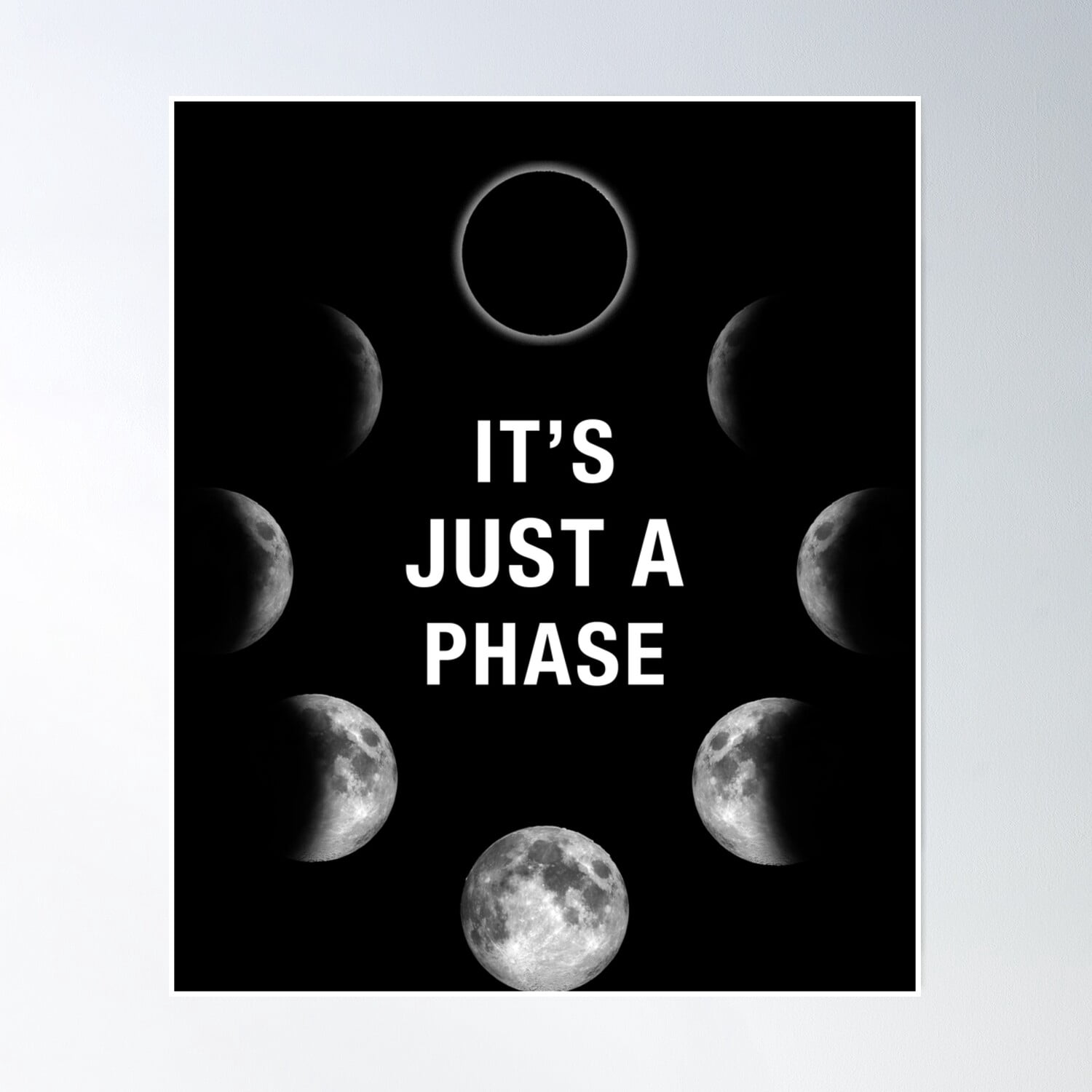 Its Just A Phase Poster Wall Art, Modern Wall Decor, 8x12 UNFRAMED ...
