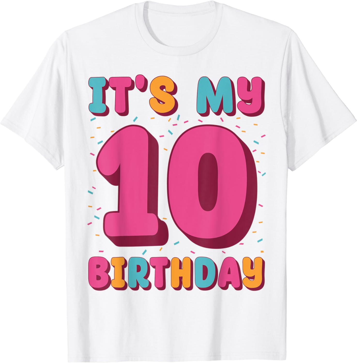 Its My 10th Birthday Double Digits T-Shirt - Walmart.com
