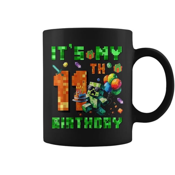 Its My 11Th Birthday Pixel Number Video Game Gamer Coffee M - Walmart.com