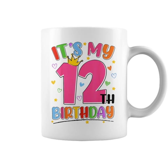 Its My 12Th Birthday Party Ns Girls 12 Year Old Bday Coffee - Walmart.com
