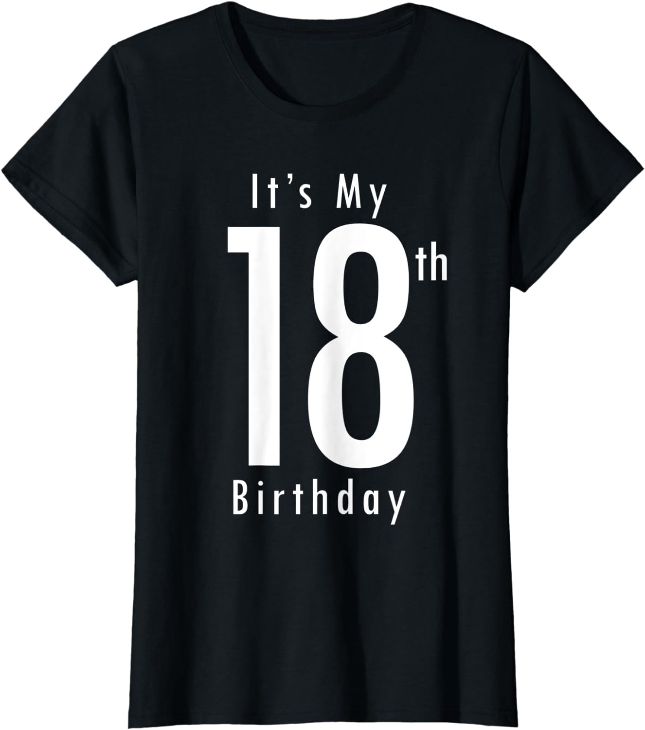 Its My 18th Birthday. 18th Birthday 18 Year Old Birthday T-Shirt ...