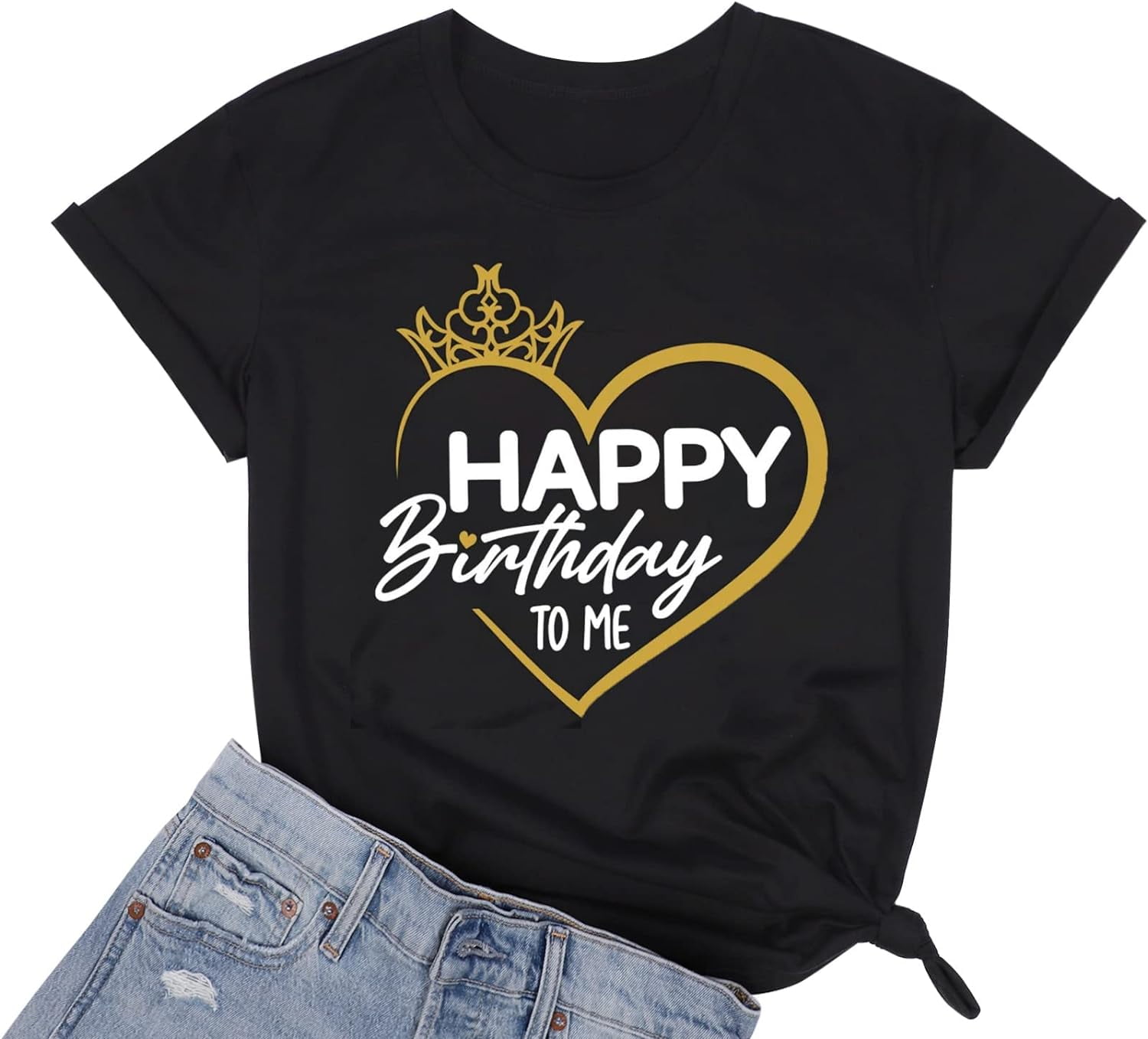 Its My Birthday T-Shirt Women Cute Graphic Shirt for Birthday Party Funny Letter Printed Short ...