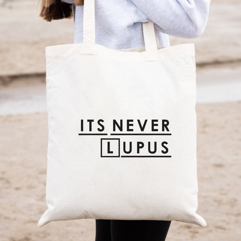 Its Never Lupus, House M.D. TV Show, Cotton Tote Bag, Quirky Medical ...