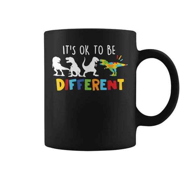 Its Ok To Be Different Autism Awareness Dinosaur Coffee Mugs - Walmart.com
