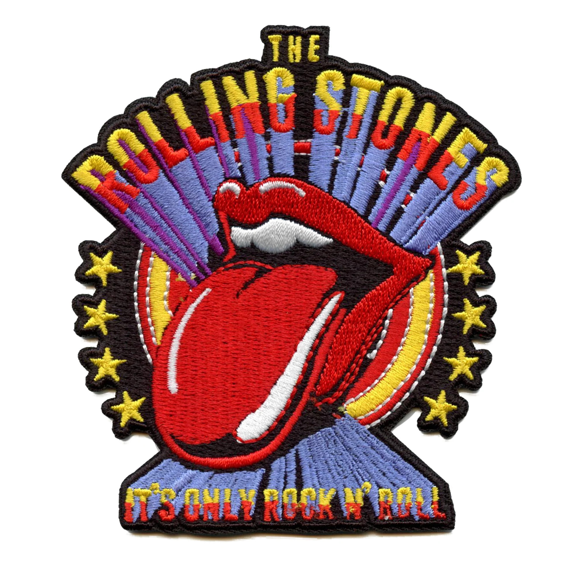 Its Only Rock N' Roll Patch Rolling Stones Classic Embroidered Iron On ...