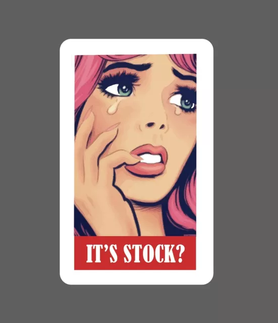 Its Stock Sticker Racing Crying Waterproof Sticker Phone Decal Water ...
