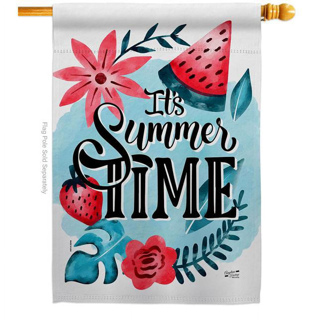 Its Summer Summertime Fun & Sun 28 x 40 in. Double-Sided Decorative ...
