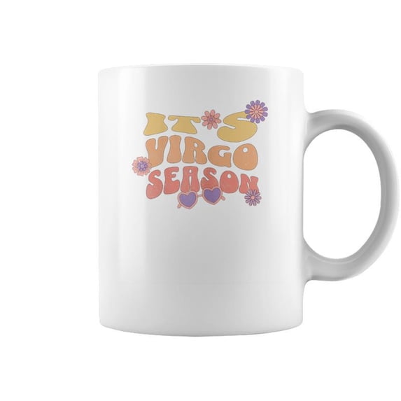 Its Virgo Season Retro Zodiac Sign September Sun Birthday Coffee Mugs ...