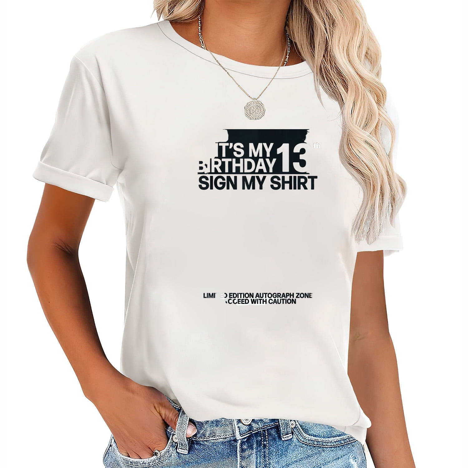 Its my 13th Birthday Sign my 13th Birthday Signatu Womens Summer Top ...