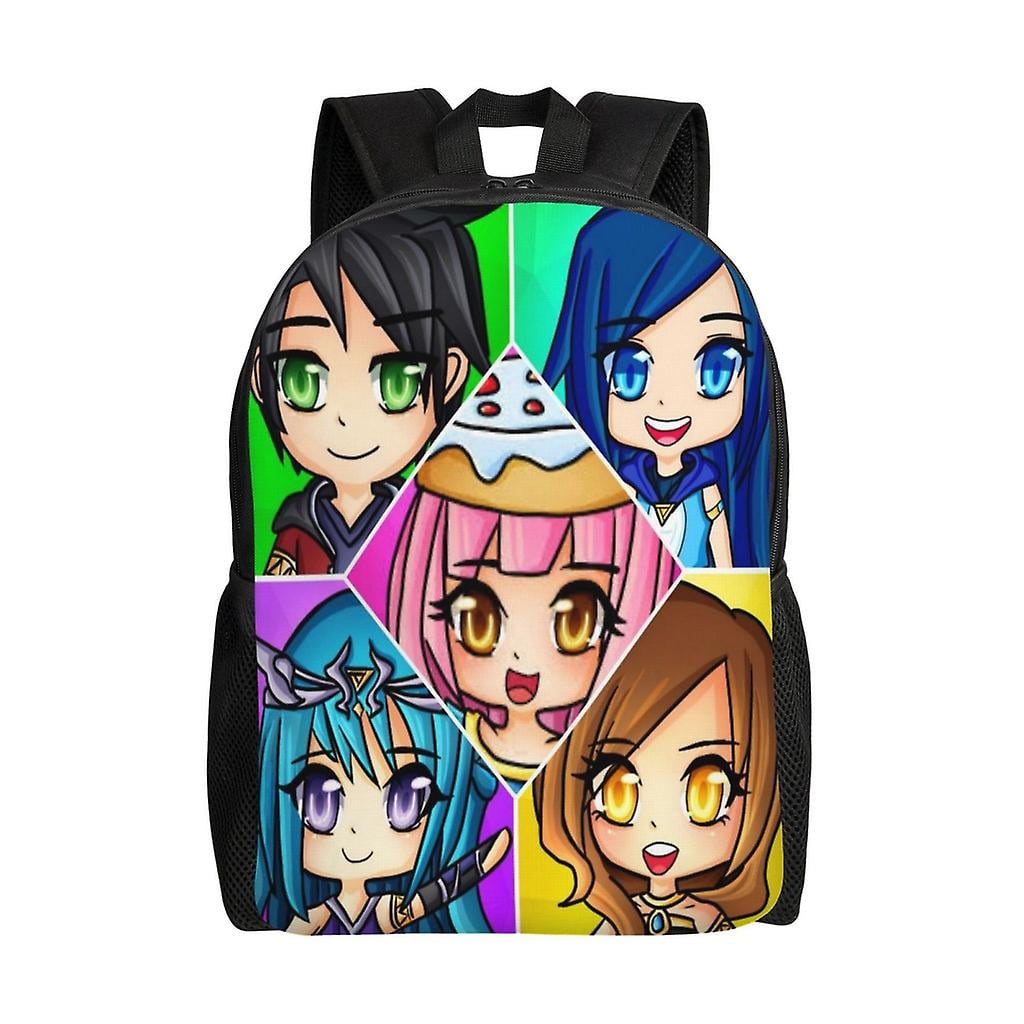 ItsFunneh Backpack Teenager School Bag Canvas Notebook Backpack Bag ...