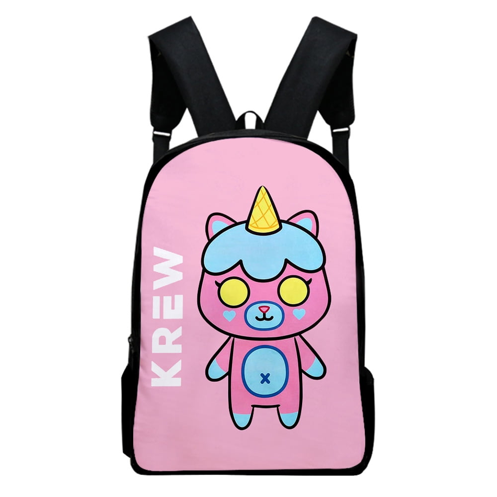 ItsFunneh Krew District Backpack Unisex Travel Bag Women Men Casual ...