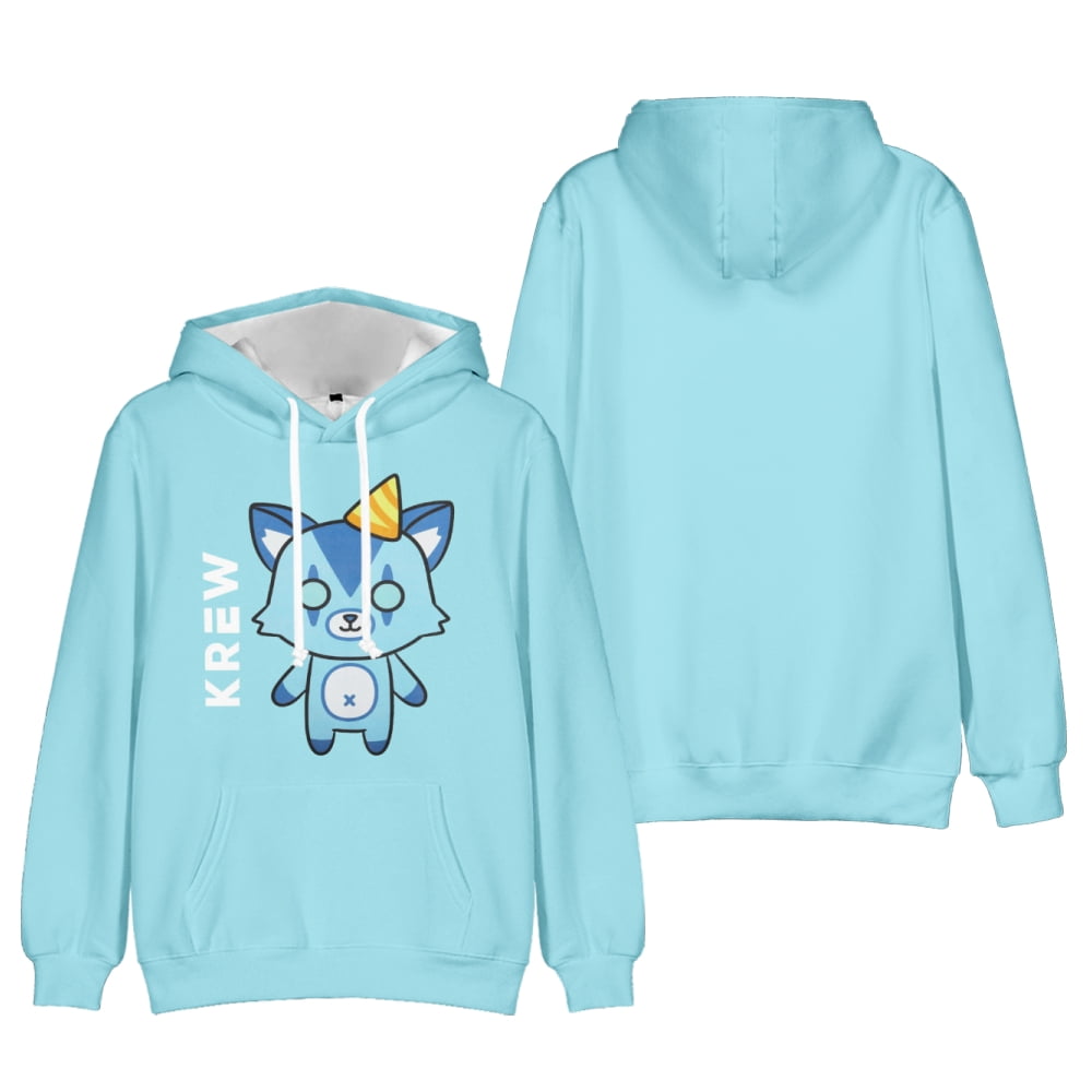 ItsFunneh Krew District Hoodie Unisex 3D Prints Pullover Sweatshirt ...