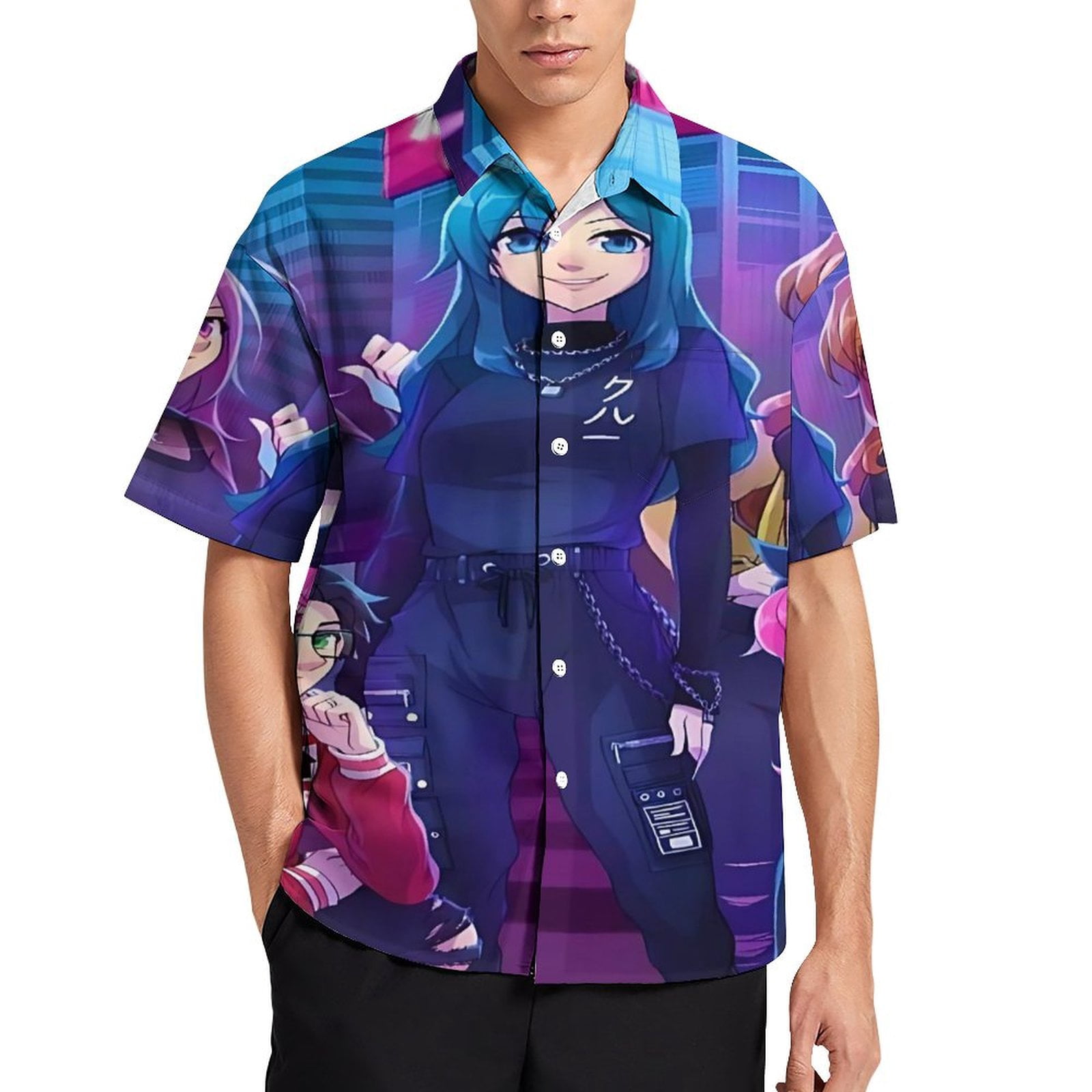 ItsFunneh Krew Hawaiian Shirts for Men Fashion Button Down Short Sleeve ...