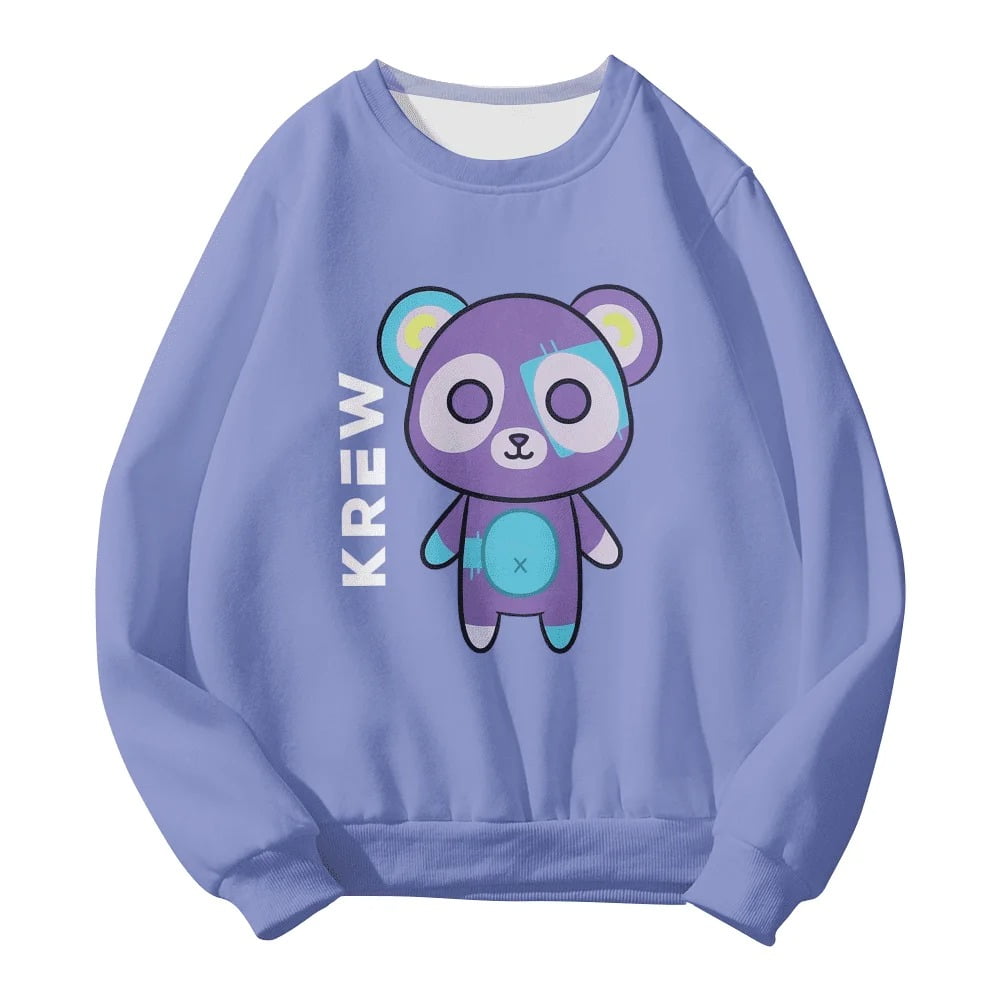 ItsFunneh Merch Krew District Pullover Streetwear Men/Women Harajuku ...