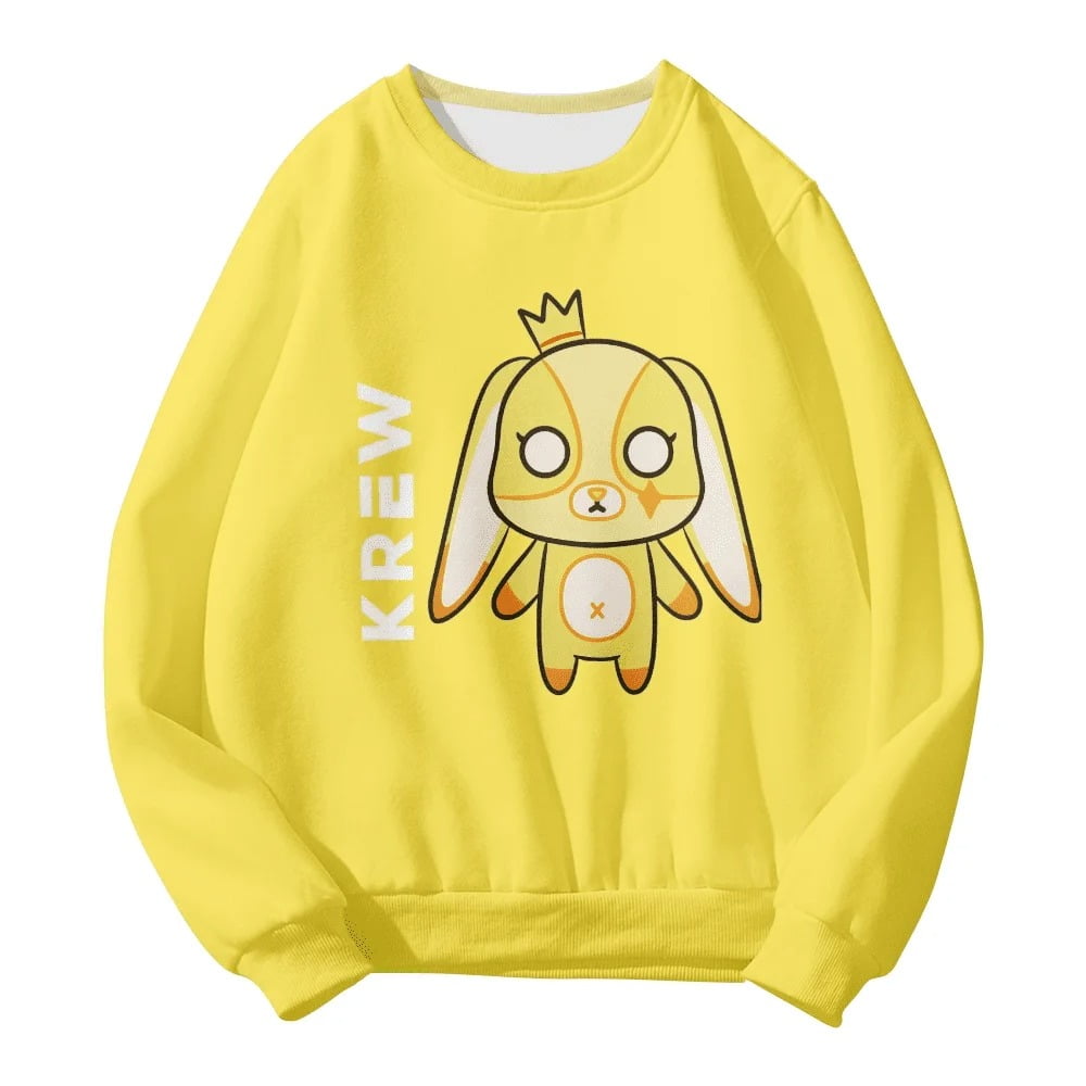ItsFunneh Merch Krew District Pullover Streetwear Men/Women Harajuku ...