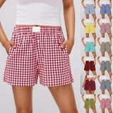 Itsame Womens Linen Shorts Pockets Women Walk Short Sweat Pants Tight ...