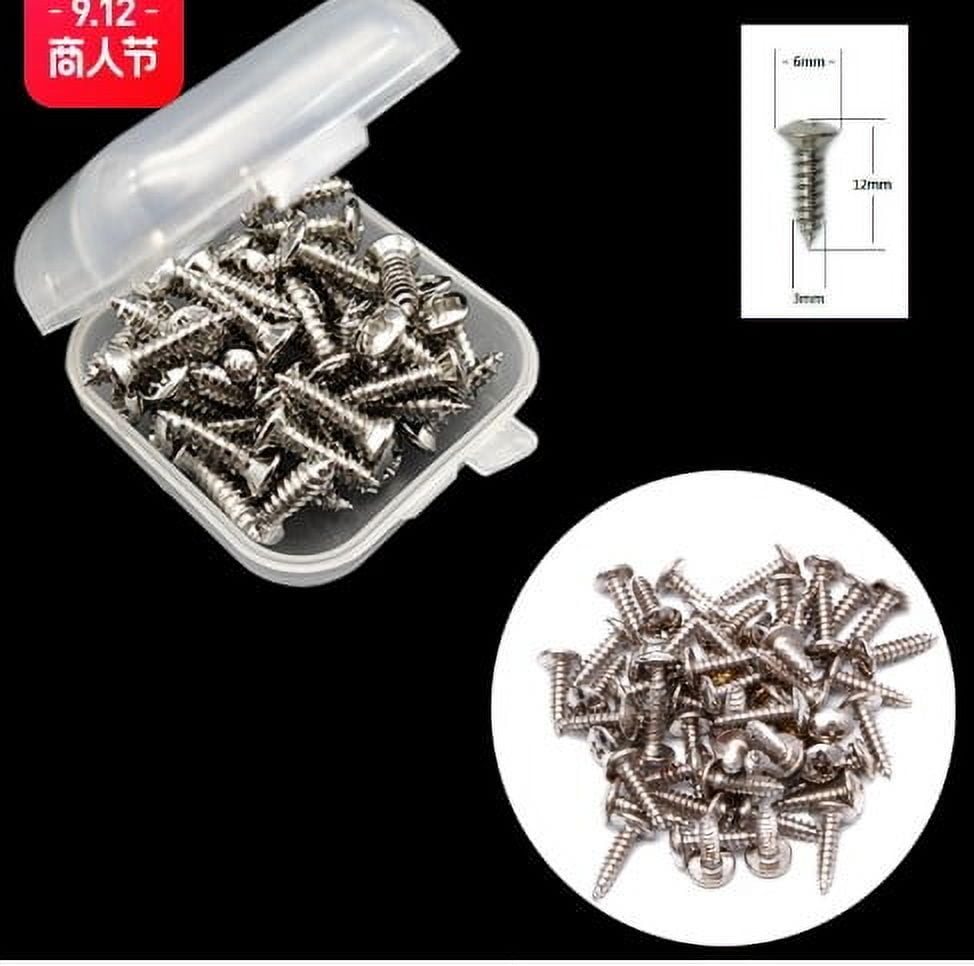 Itselfer 50pcs Precision Electric Guitar Pickguard Screws Guitar Screw ...