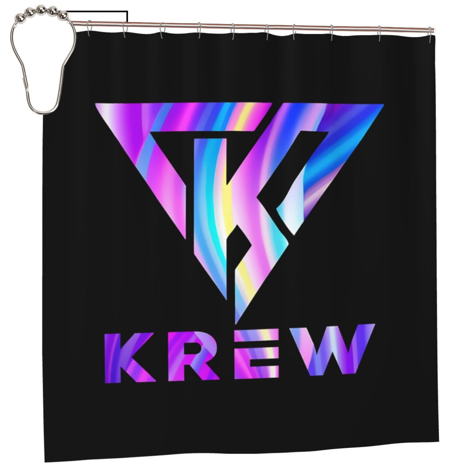 Itsfunneh Krew Shower Curtain For Kids Children Cute Shower Curtain ...