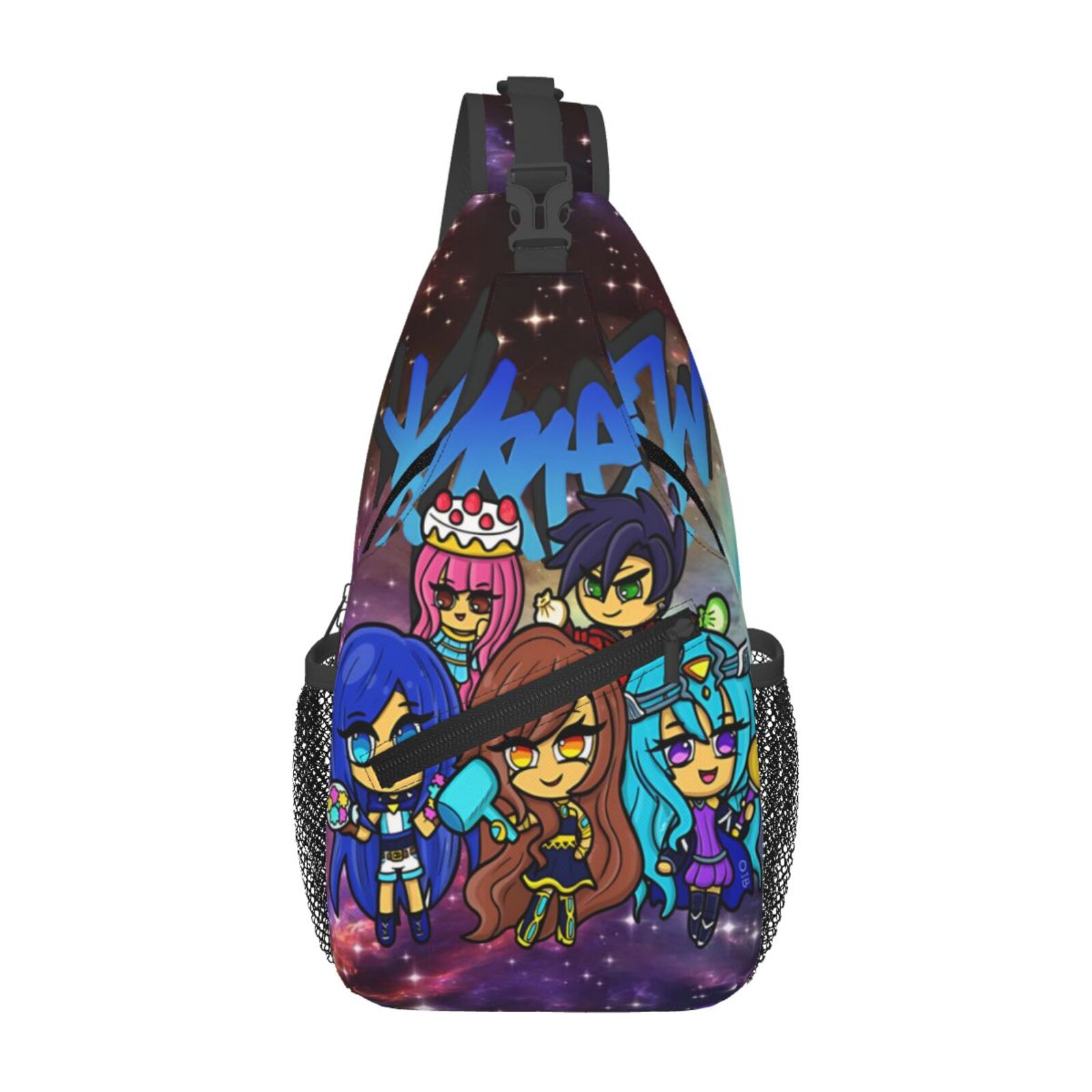 Itsfunneh Krew Sling Backpack Cartoon Crossbody Bag Travel Hiking ...