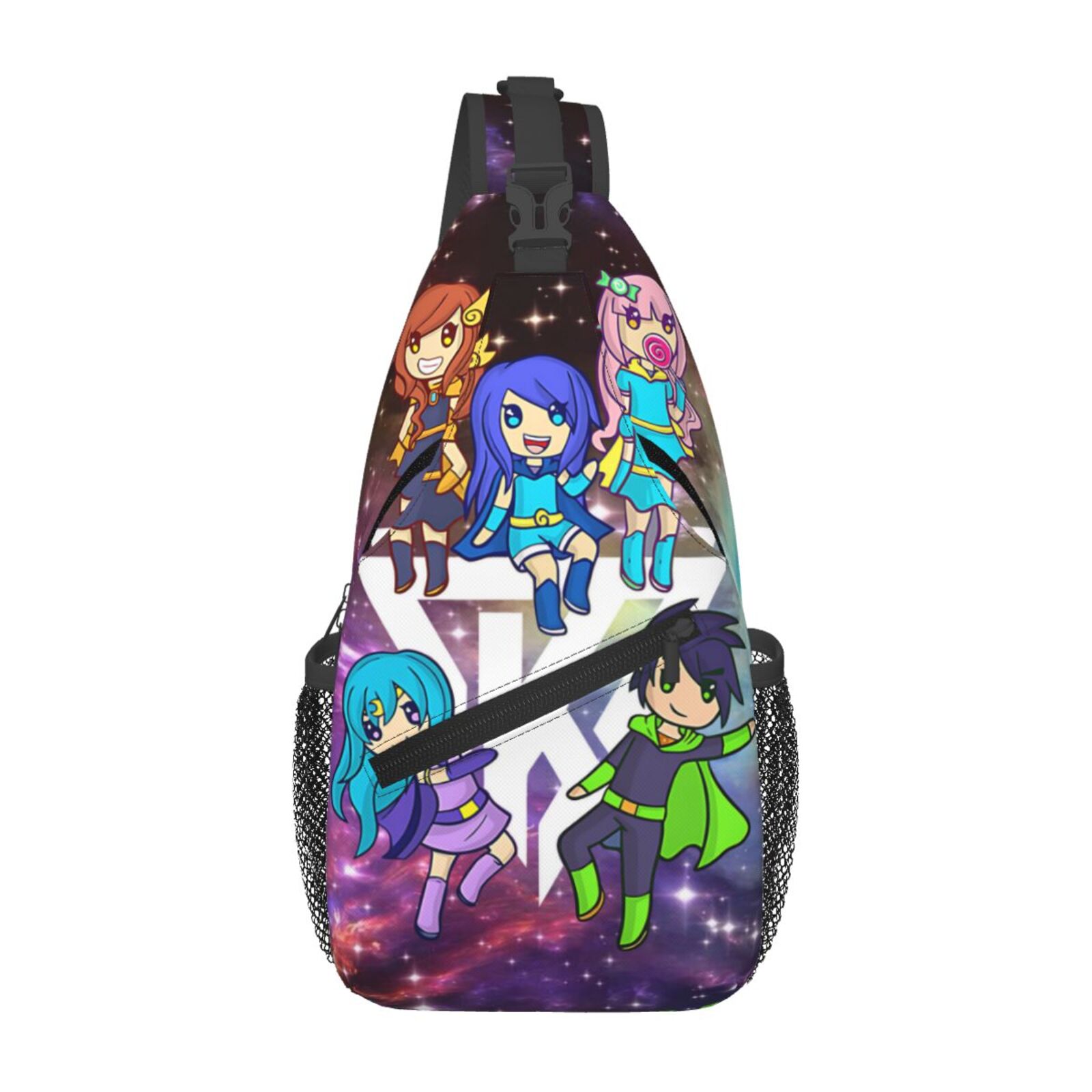 Itsfunneh Krew Sling Backpack Cartoon Crossbody Bag Travel Hiking ...