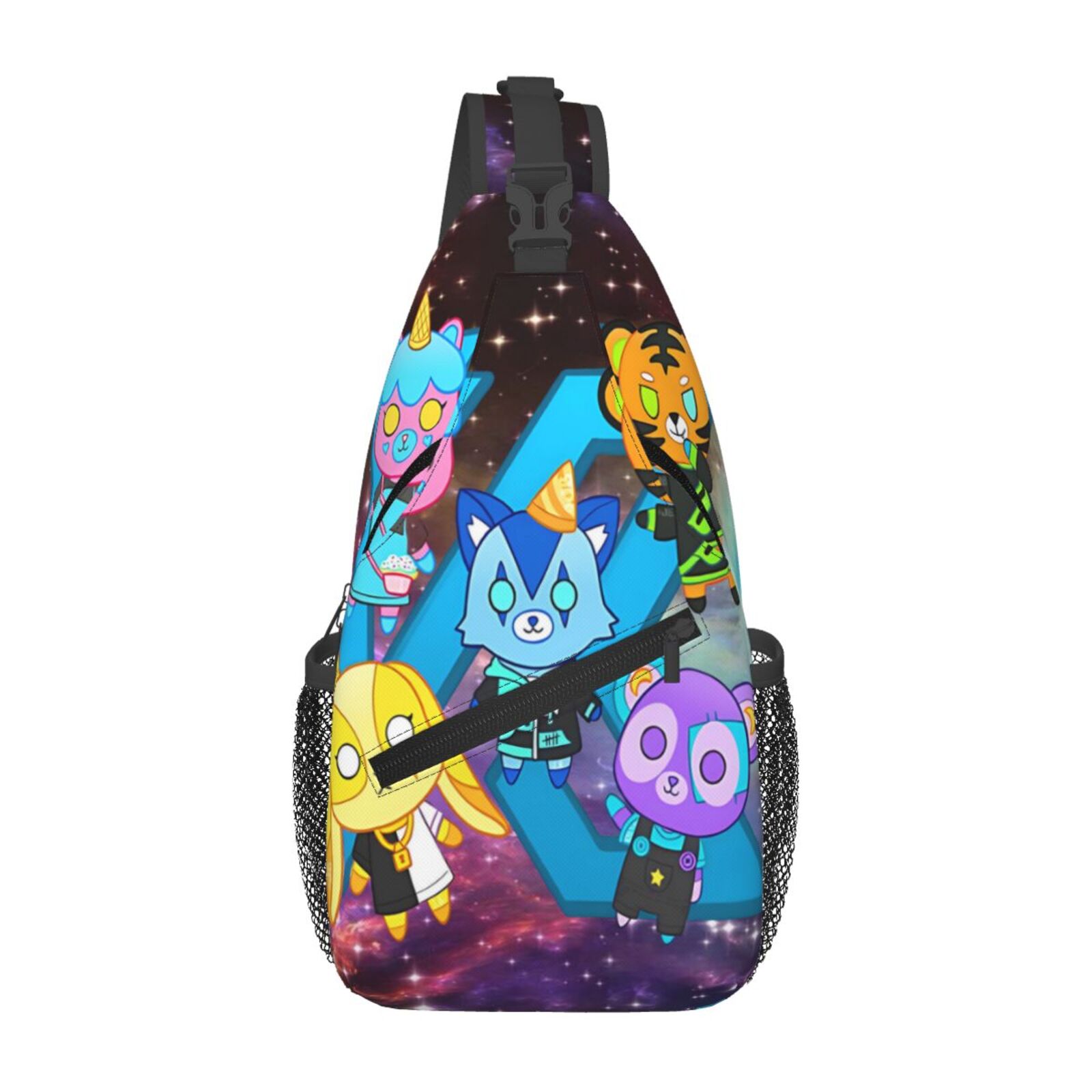 Itsfunneh Krew Sling Backpack Cartoon Crossbody Bag Travel Hiking ...
