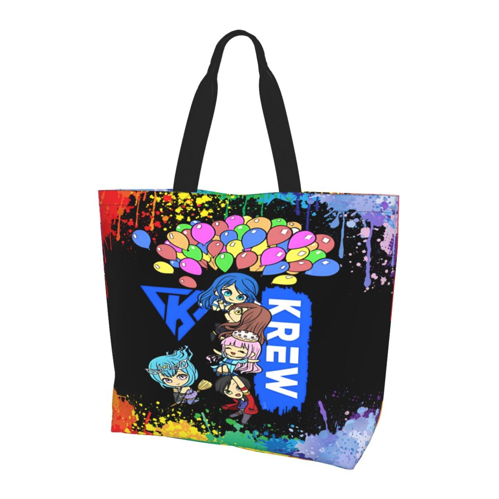 Itsfunneh Krew Tote Bag For Women Cute Beach Bag Portable Handbag ...