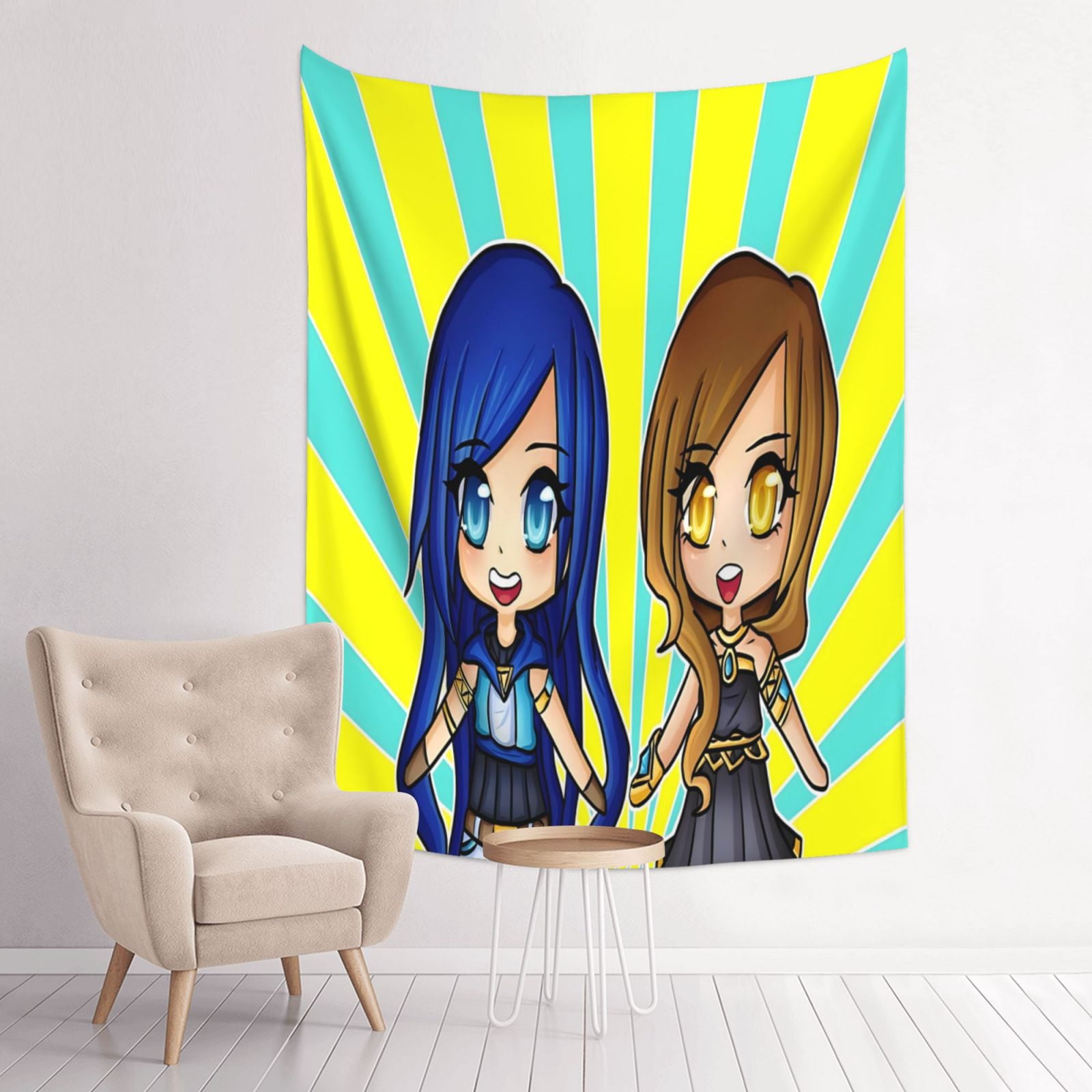 Itsfunneh Krew Wall Tapestry Anime Poster For Bedroom Aesthetics Funny ...