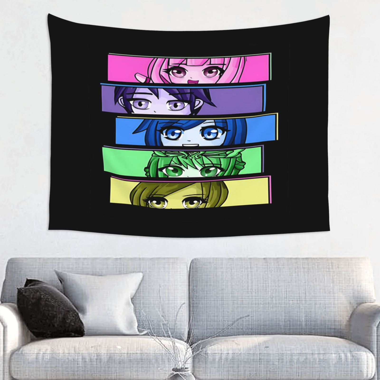 Itsfunneh Krew Wall Tapestry Anime Poster For Bedroom Aesthetics Funny ...