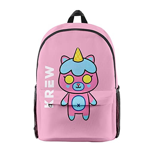 Itsfunneh krew Backpacks Cartoon Print Fashion Large Capacity Sports ...