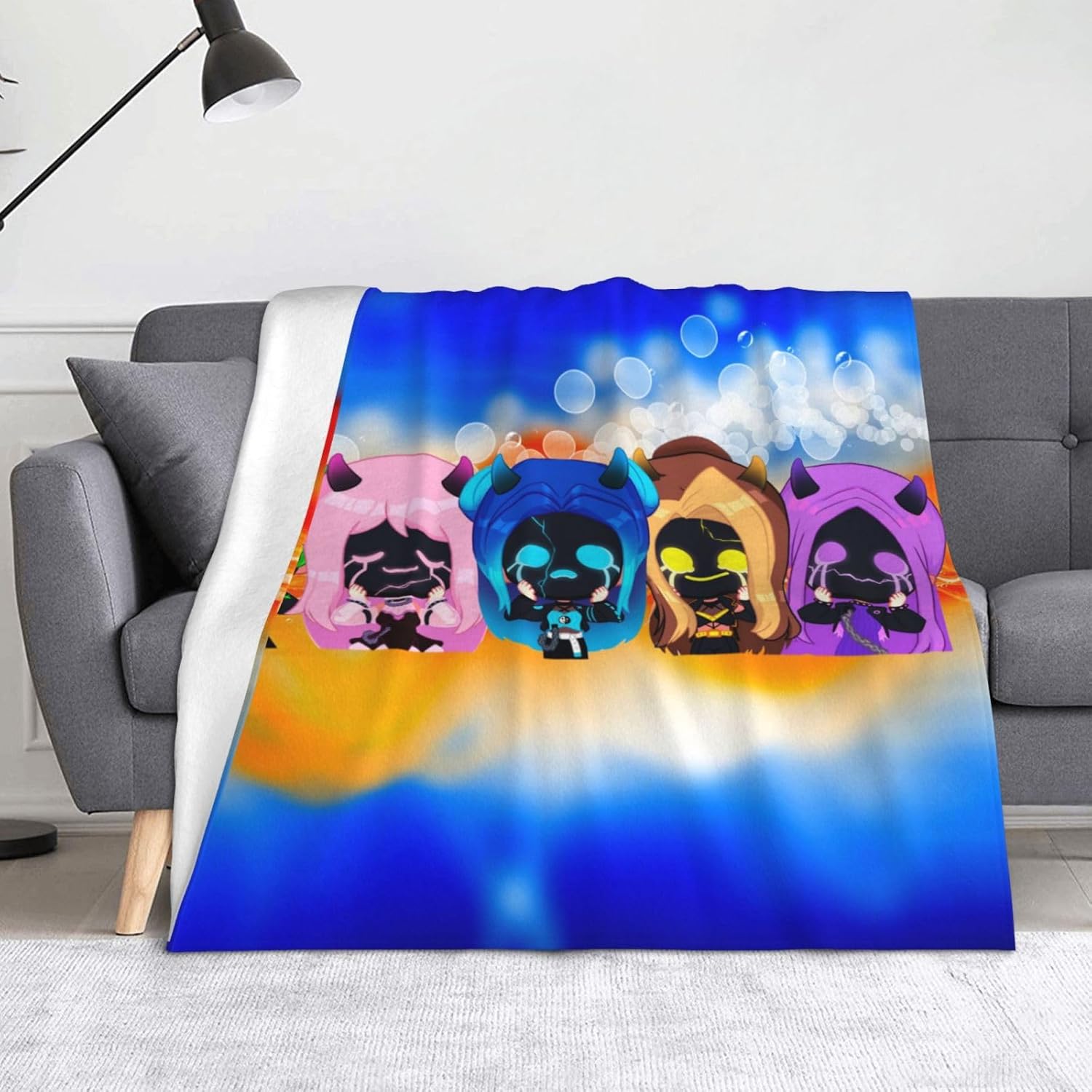 Itsfunnet The Krew Soft Warm Fuzzy Plush Flannel Blankets Super Comfort ...