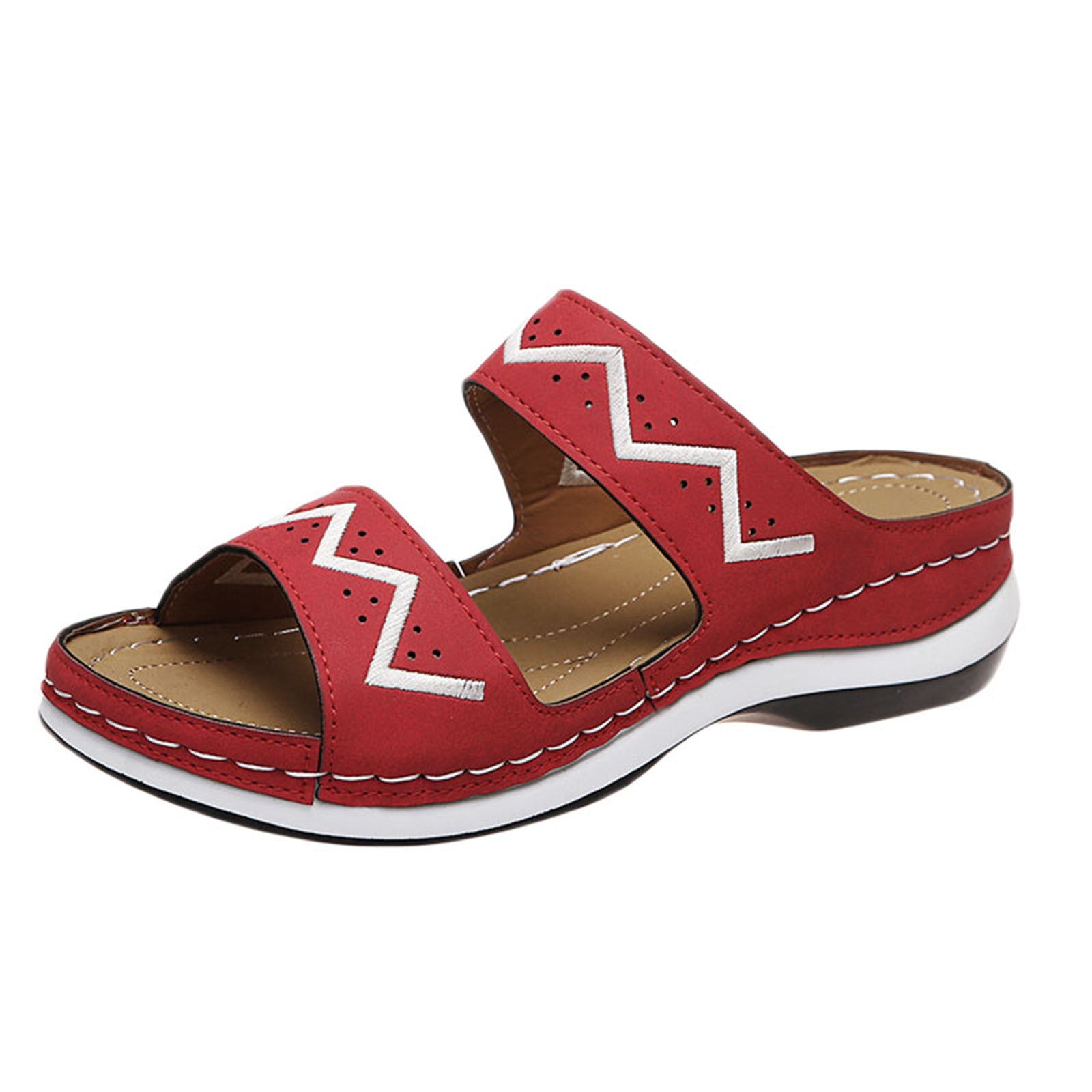 Itsun Sandals Women,Womens Fashion Orthotic Slides, Women Splicing ...