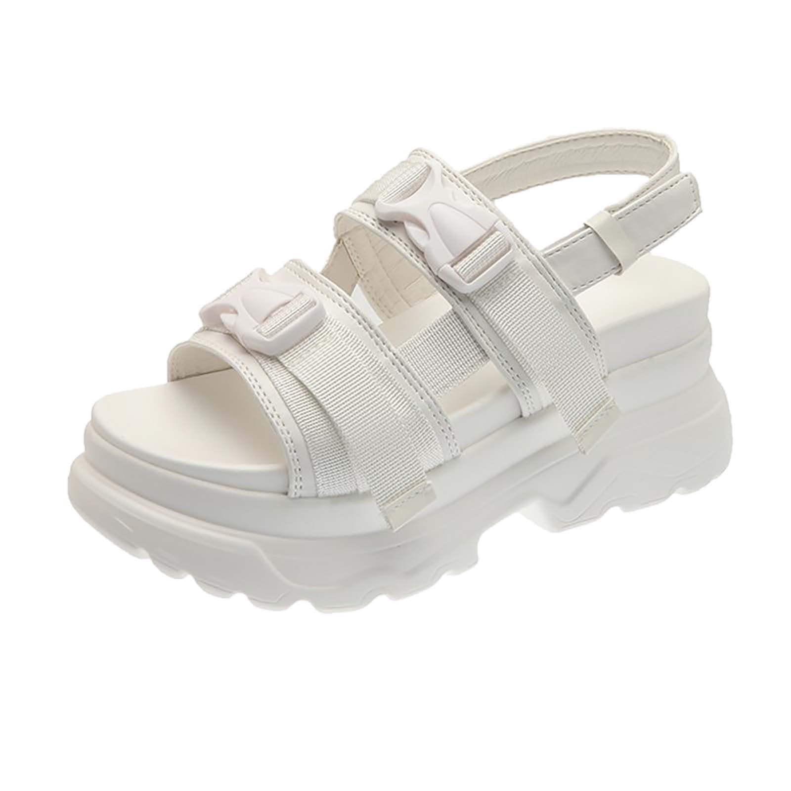 Itsun Womens Sandals,Summer New Style Large Size Loose Cake Sole Casual ...