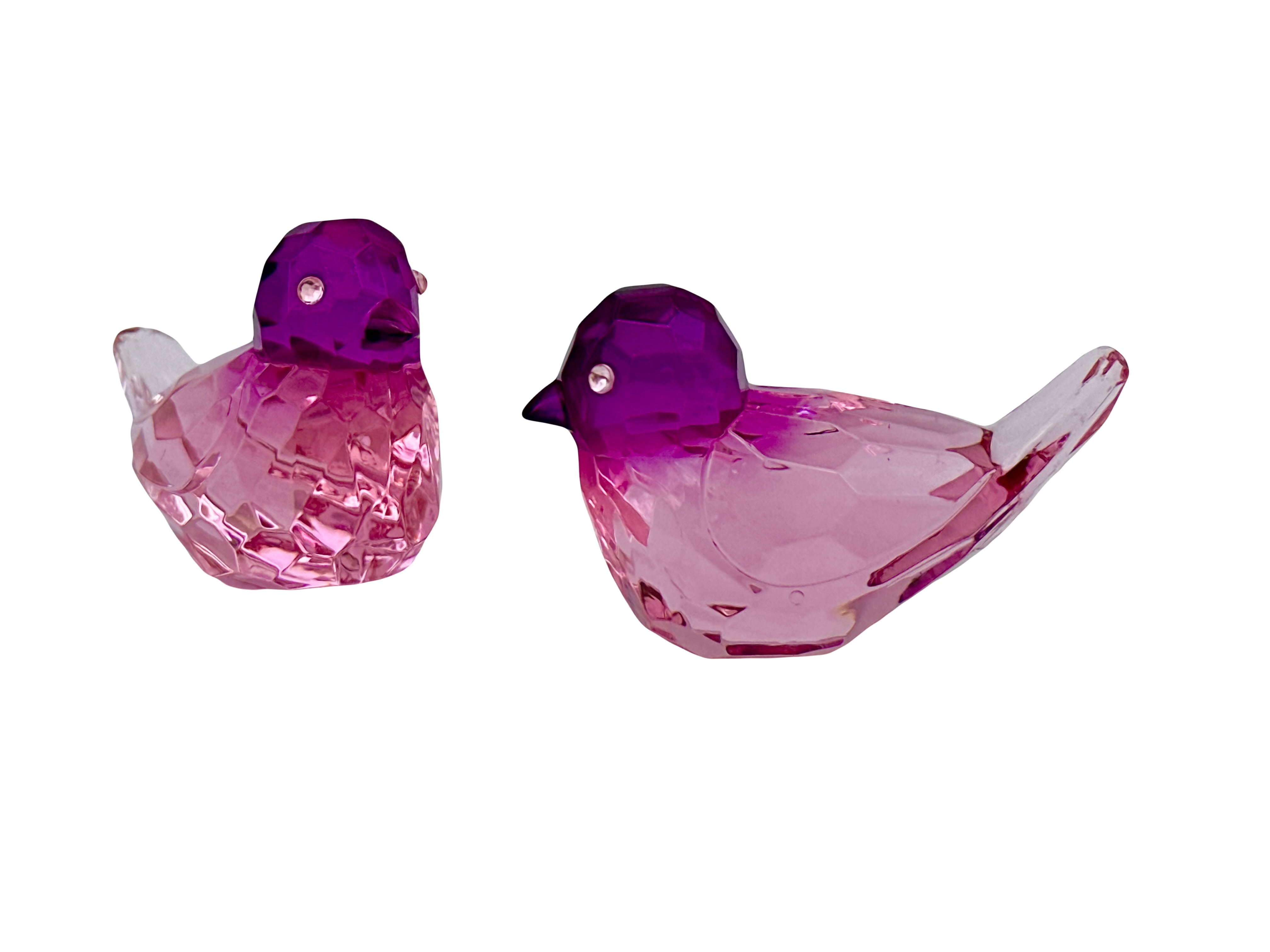 Itty Bitty Pink Crystal Bird Figure - Two Tone Bird Figure By Ganz ...